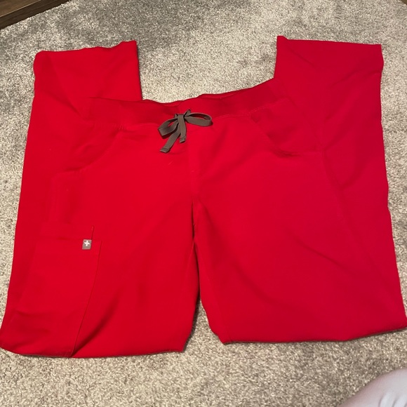 Figs | Pants & Jumpsuits | Figs Pop Red Kade Scrub Pants Xs Regular ...